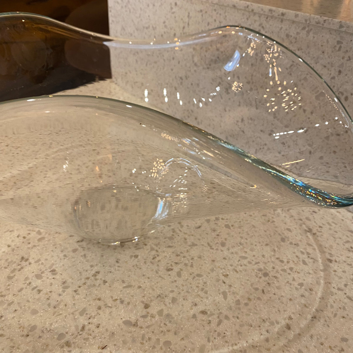 Large Pinched Glass Bowl – REmix Design